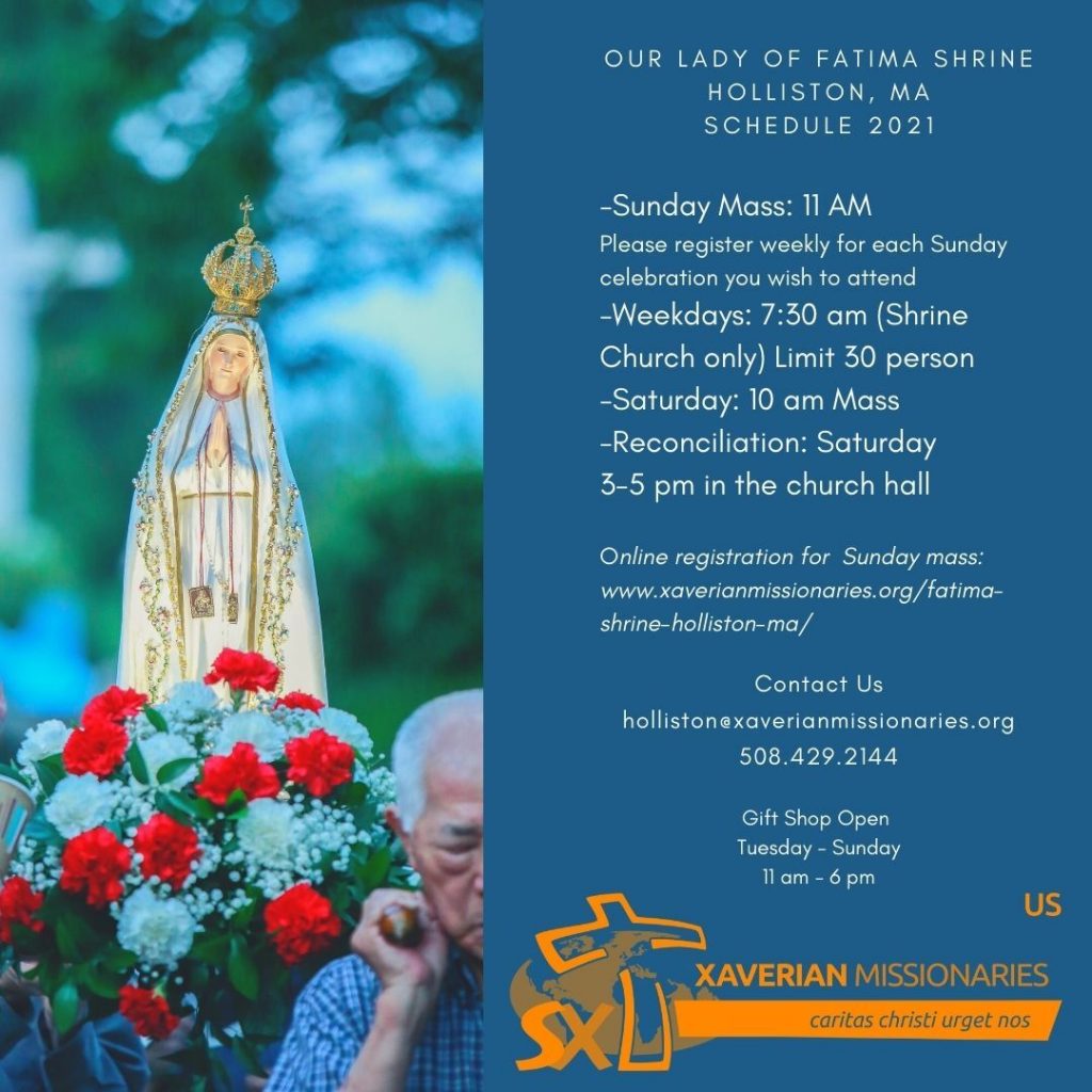 Our Lady of Fatima Shrine, Holliston, Massachusetts | Xaverian ...